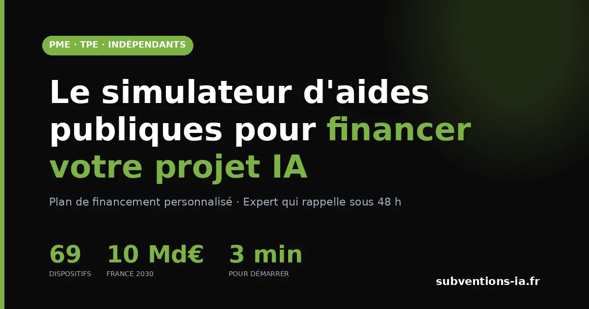 Innov'up IDF 2026 : montant, éligibilité | Subventions IA